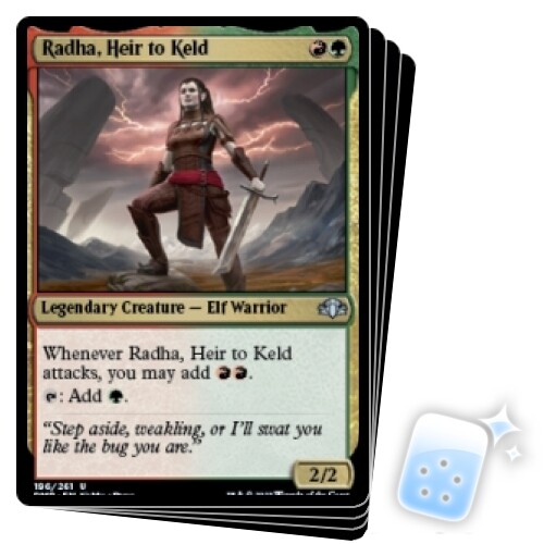 Radha, Heir To Keld X4 M/NM Magic: The Gathering MTG Dominaria ...