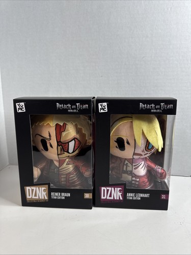 YuMe ATTACK ON TITAN 7in DZNR Collectible Plush REINER BRAUN & ANNIE ...