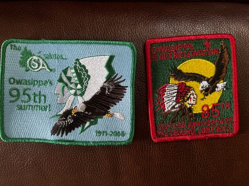 Chicago Area Council Camp Owasippe Scout Reservation 2 Patch Badge Lot ...