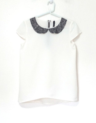 Eric & Lani, Women's Size 4, With Sequin Collar, White Top | eBay