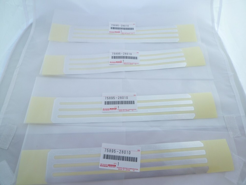 Genuine Toyota Conductive aluminum tape Molding 75895-28010 x4 F/S | eBay