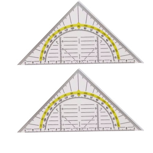 1-20x Geodreieck Geo Dreieck Unzerbrechlich Lineal Flexibel Biegsam ...