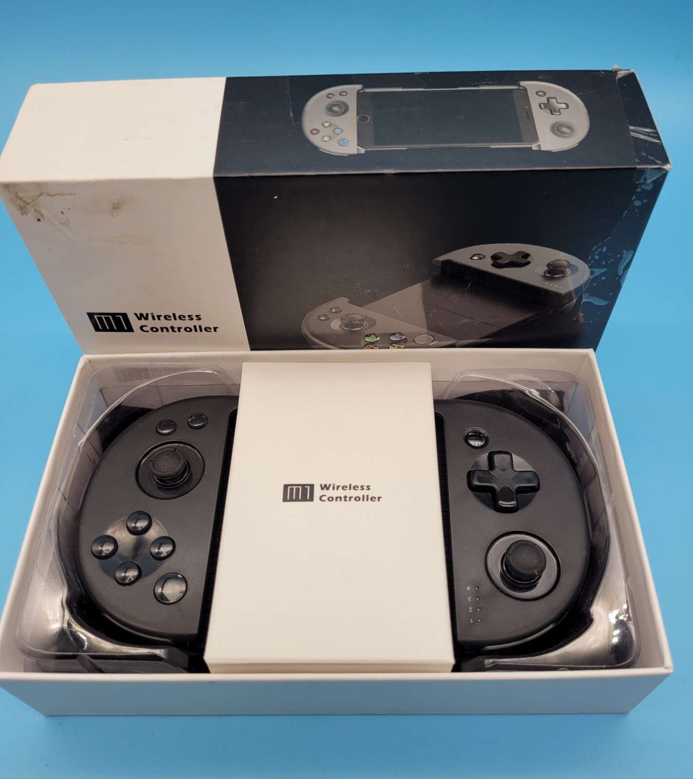 M100 Wireless Game Retractable Controller Gamepad Black for Android ...