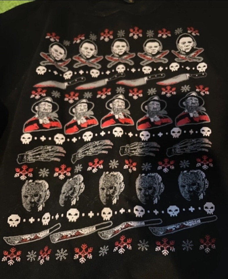 Horror Movie Christmas Jumper Film Merch Sweatshirt Jason Michael Myers ...