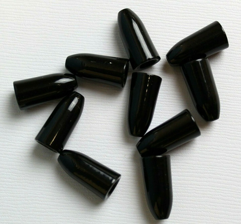 Dr Scotts Tungsten Bullet Worm Fishing Weights Hard Finish 10 Pack FREE ...