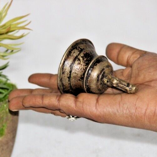 Antique Brass Small Temple Bell Original Old Hand Crafted | eBay
