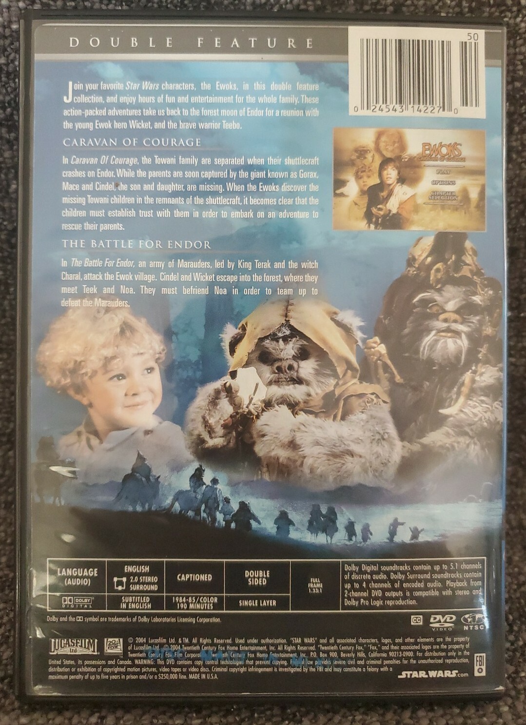 Star Wars Ewok Adventures: Caravan of Courage/ The Battle for Endor ...