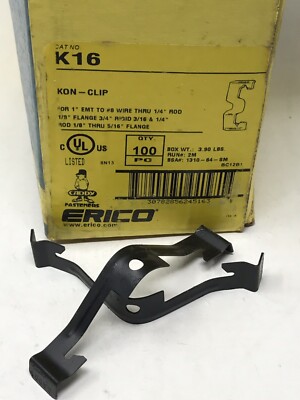 Quantity : 100 Erico Caddy K16 KON CLIP | eBay
