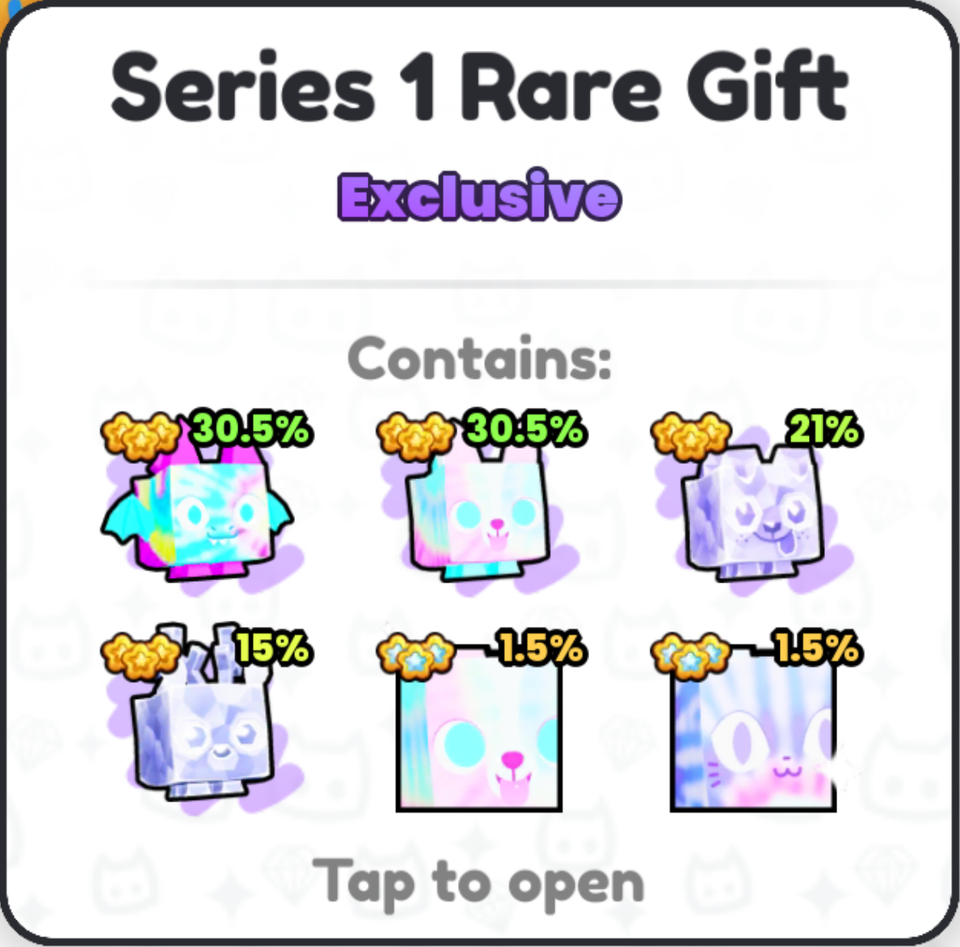 Series 1 Rare Gift Pet Sim Simulator 99 PS99 Roblox Game | eBay