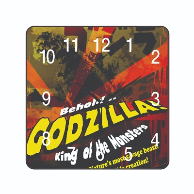 Godzilla King Of Monsters Movie Poster art Wall Clock Retro a Hanging ...