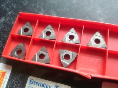 7 Sandvik threading inserts L166.0G-16MM01-150 S10 ( L166 EXT L 60 ISO ...