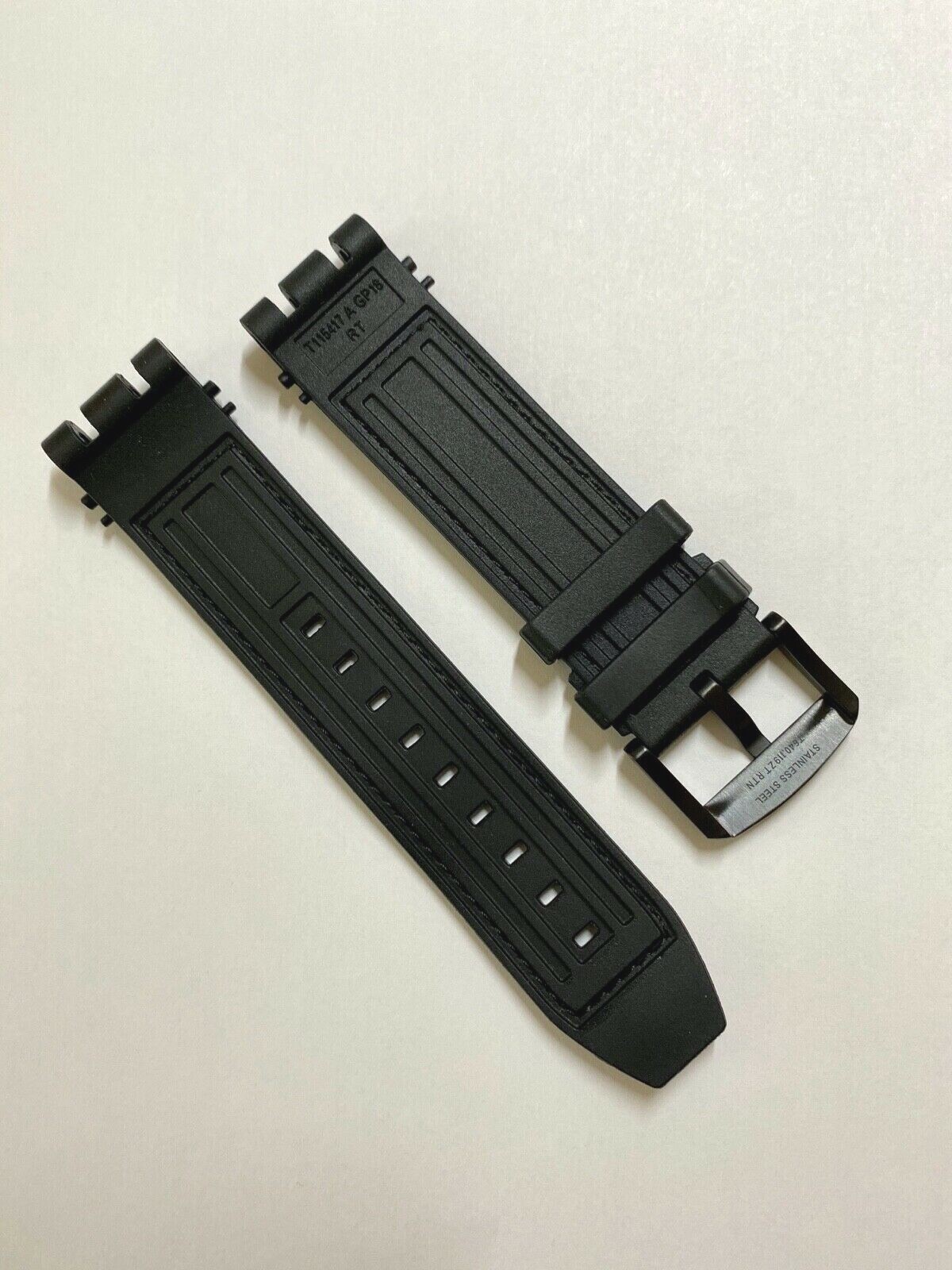 Original Tissot T-Race T115417A T115407A T115427A Black Rubber Watch ...