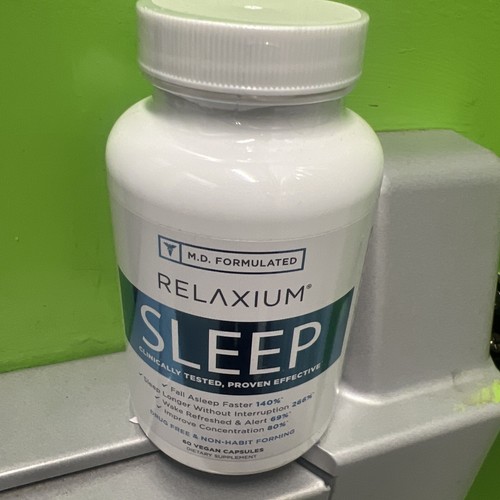 RELAXIUM SLEEP natural sleep support clinically proven 60 capsules FREE ...