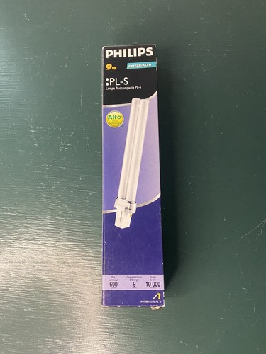 Philips 9w 2 Pin G23 Cool White Single Twin Tube CFL Bulb for sale ...