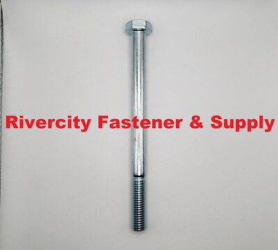 M14-2.0x180 Hex Head Cap Screws 14mm x 180mm Bolts M14x2.0 x 180 Zinc ...