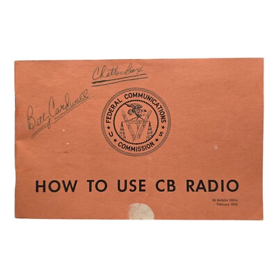 How To Use CB Radio By FCC Booklet | eBay