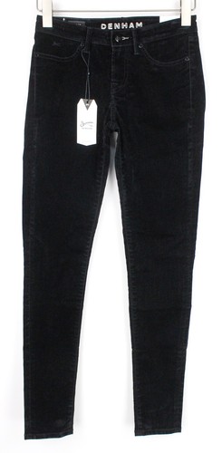 Denham Spray W28/L30 Donna Eccellente Aderente Velluto Cotone Nero ...