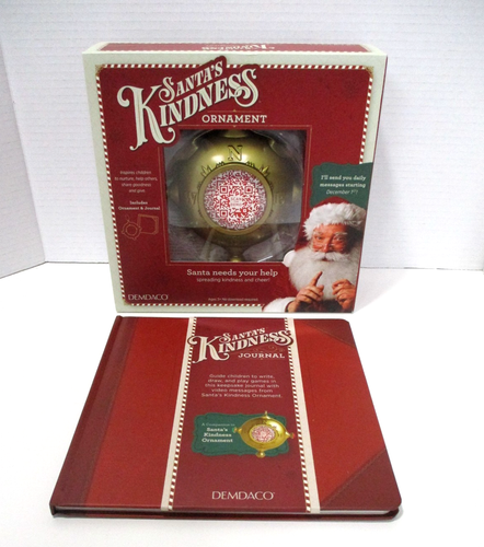SANTAS KINDNESS Interactive Christmas Ornament & Journal Set Family ...