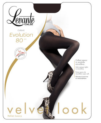 Levante Tights Woman Evolution Pantyhose 80 DEN Sheer to waist-Sandal ...
