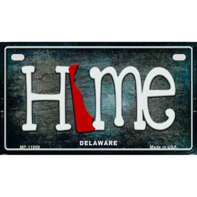Delaware Home State Outline Novelty Motorcycle Plate MP-11999 | eBay
