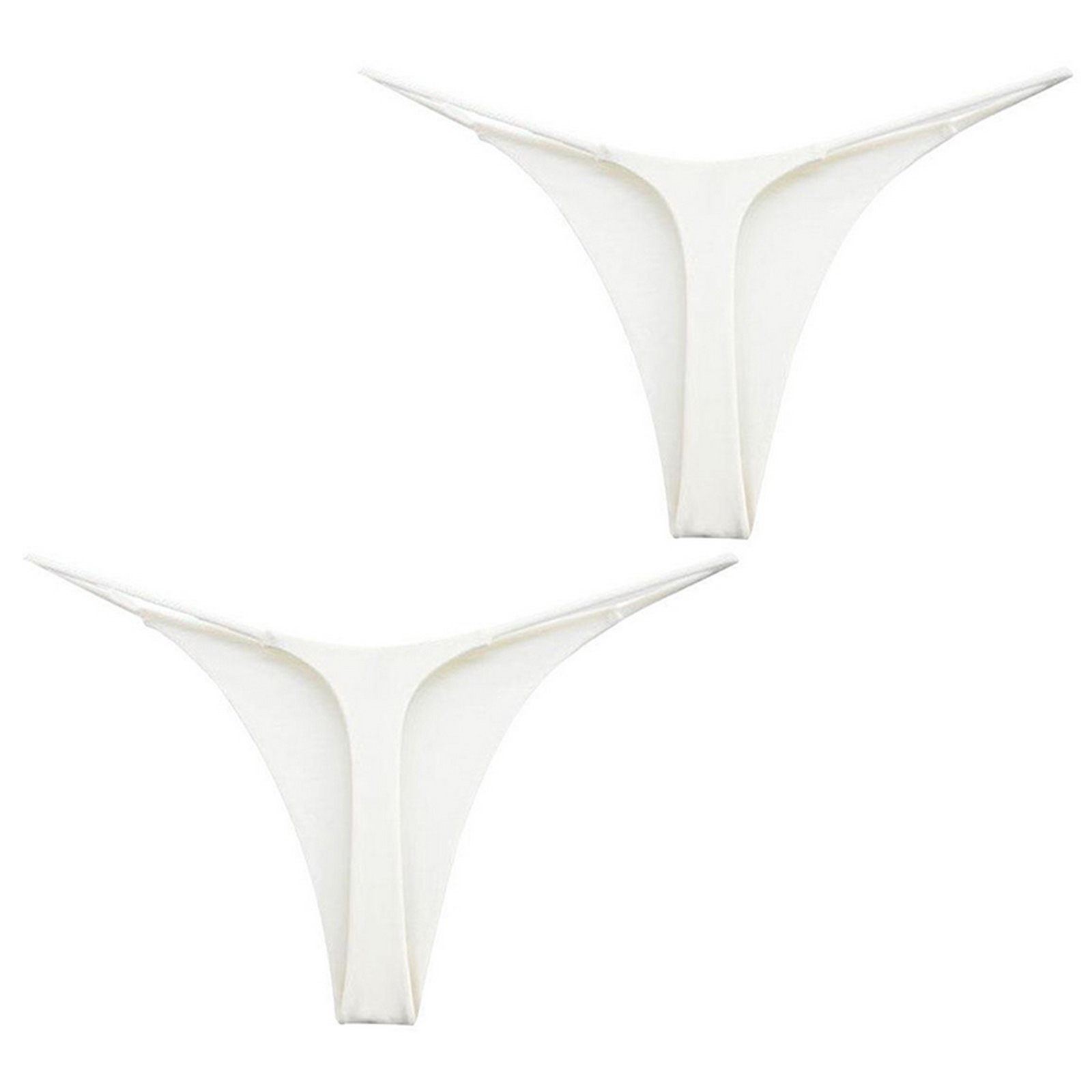 2pcs Women Underpants One-piece Design Inside Wear Ultra-thin Low Waist ...