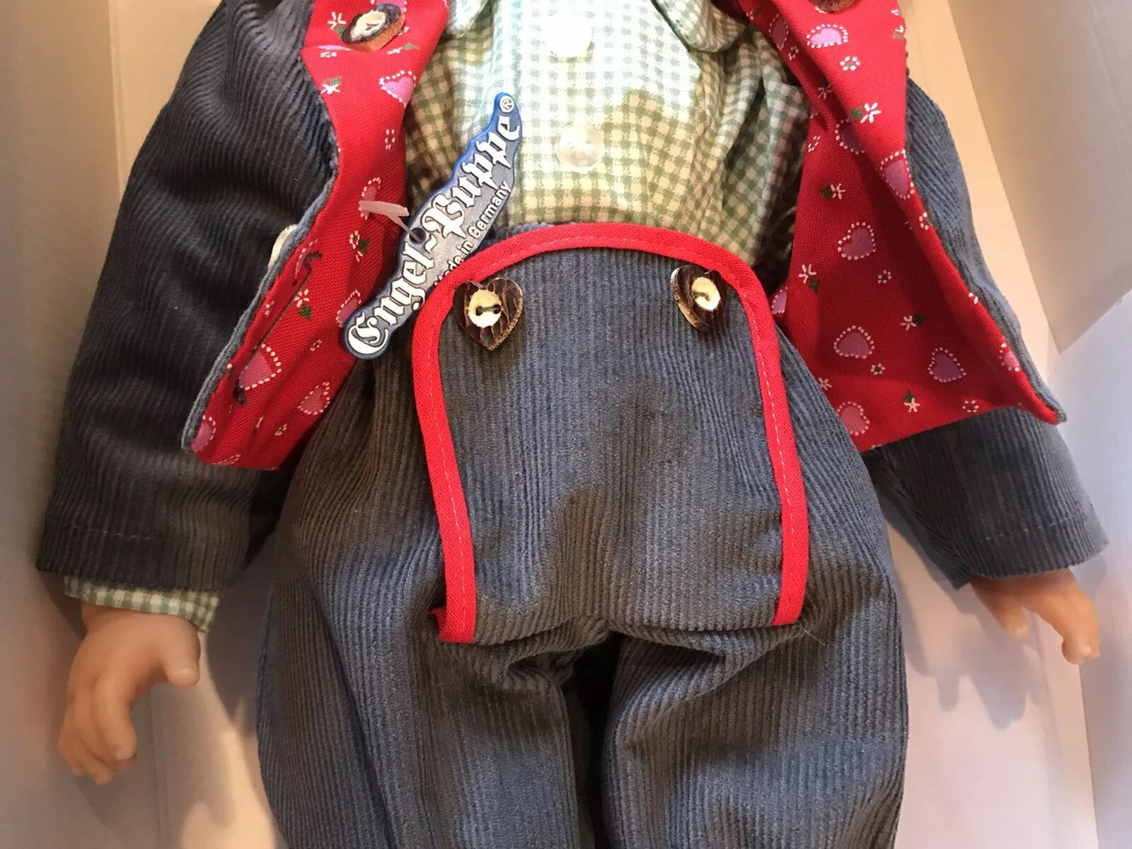 Rare ENGEL PUPPE German Doll "Frederick" w/box stand, only 2000 made | eBay