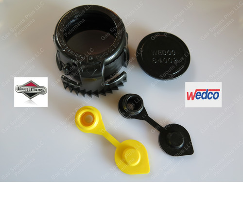 Wedco Screw Cap Collar 84004CR +Stopper 84002 +Vent Cap Gas Can Parts ...