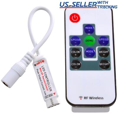 Inline RF Controller with Remote for RGB LED Strip Light | eBay