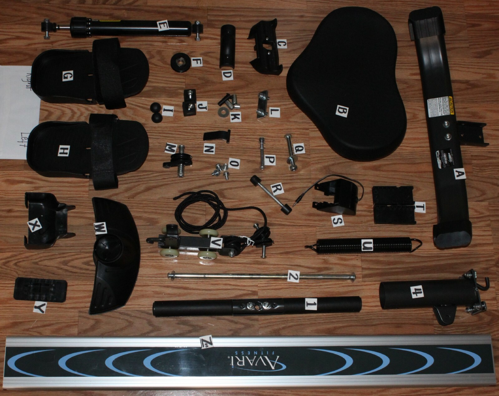 Stamina Avari A350-600 EASY GLIDE ROWER "REPLACEMENT PARTS"- MULTIPLE ...