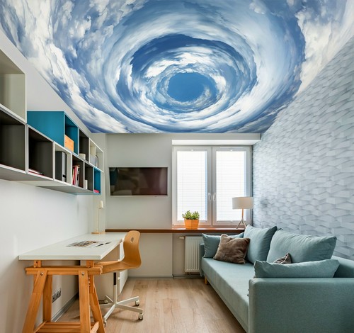 3D Cloud Vortex A2142 Ceiling WallPaper Murals Wall Print Decal Deco AJ ...