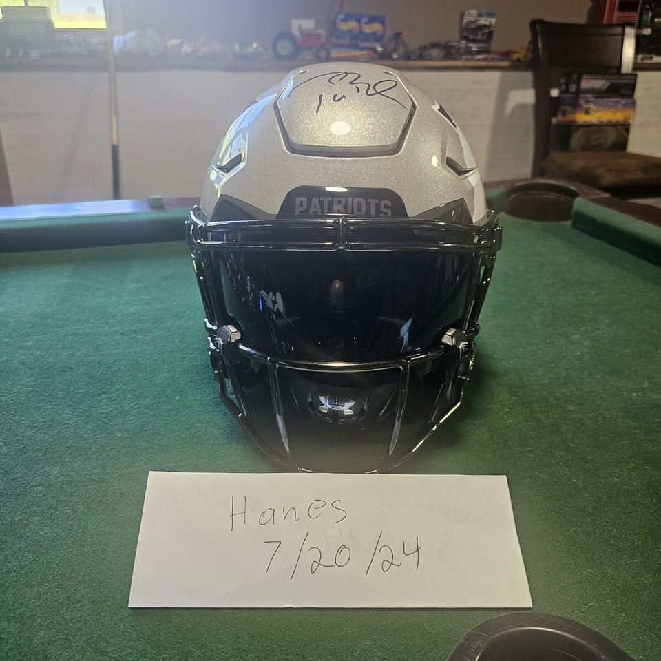 Tom Brady Signed Patriots Custom TB12 Speedflex Helmet W/ Visor ...