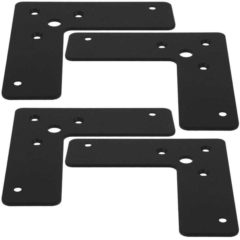 4 Pcs Heavy Duty Corner Bracket Flat Angle Rustic Furniture Connector ...