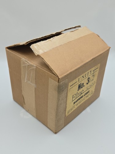 Vtg Rare Unity S-3 NOS Warning Light Cobalt Blue,12V IOB,W/Access,1939 Ex-Cond!! | eBay