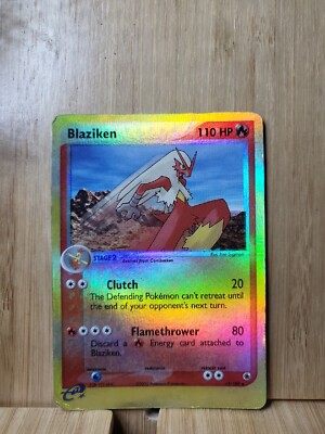 BLAZIKEN🏆 Reverse Holo 3/109 Ruby & Sapphire (Genuine) Pokemon Card🏆 ...