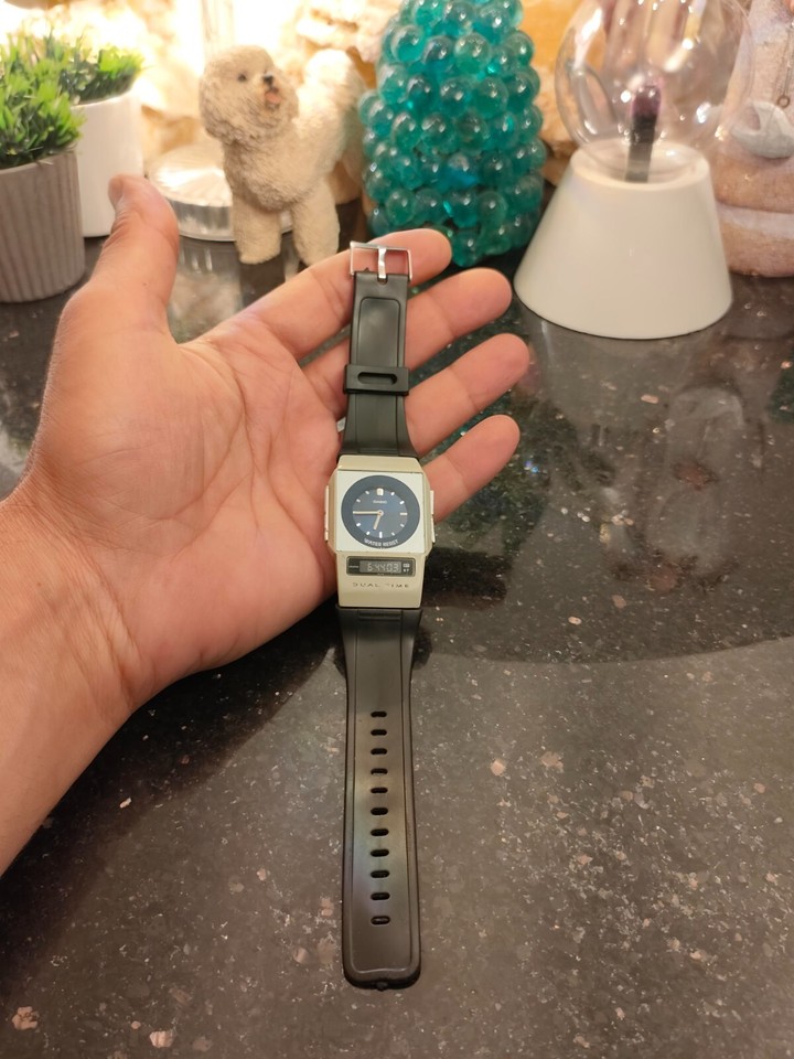 1999 Vintage Casio 2320 FS-01 Analog Digital Blue Edition Film Watch ...