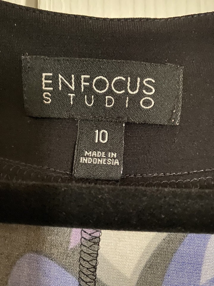 Enfocus Studio Womens Dress 10 Sheath Sleeveless Mini Collar Pleated Multi Color | eBay