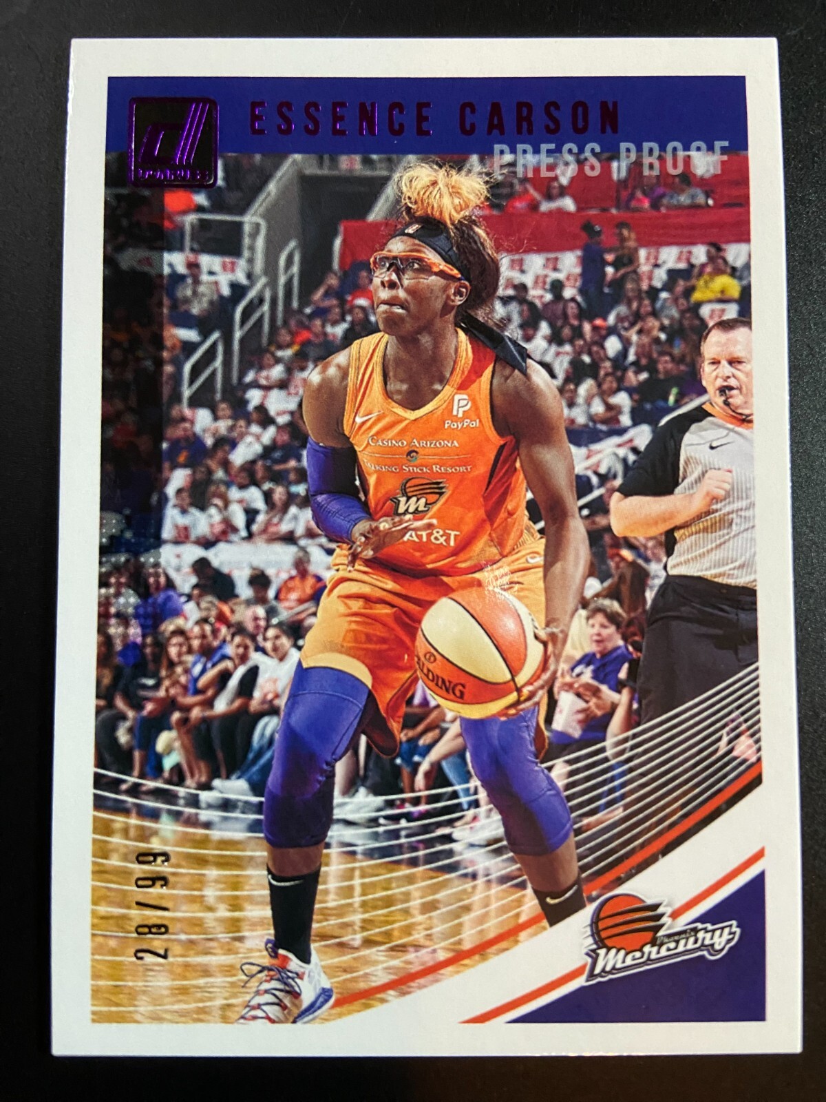 2019 Panini Donruss WNBA - Press Proof Purple #12 Essence Carson /99 ...