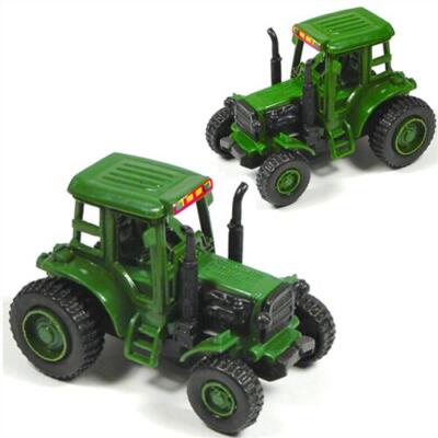 TOY GREEN TRACTOR Toy Farm Vehicle Plastic Model Farmer Farmyard | eBay UK
