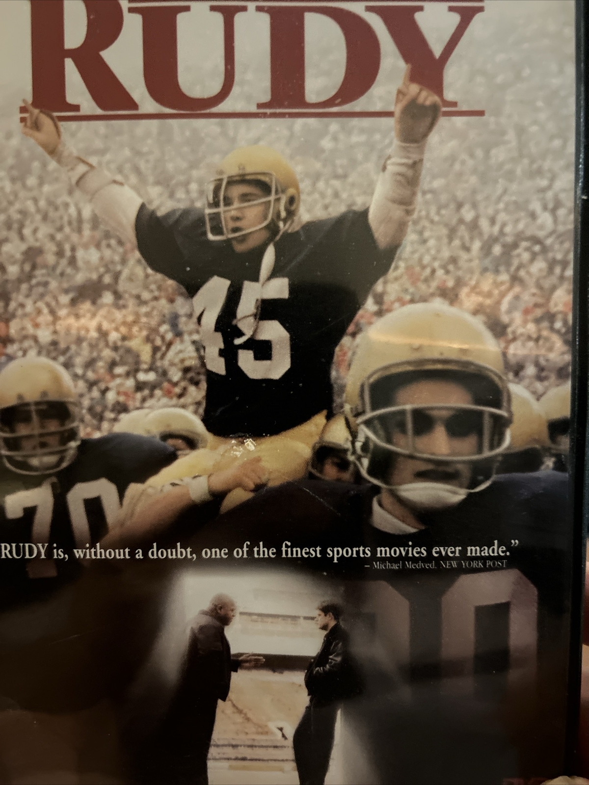 Rudy (DVD, 2000, Special Edition) 10993 Sport Drama Sean Astin Jon ...
