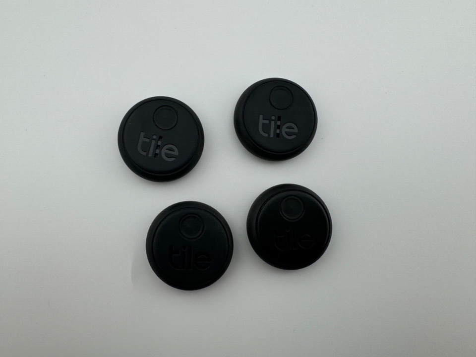 [4-PACK] TILE STICKER (2020) SMALL ADHESIVE BLUETOOTH TRACKER FINDER ...
