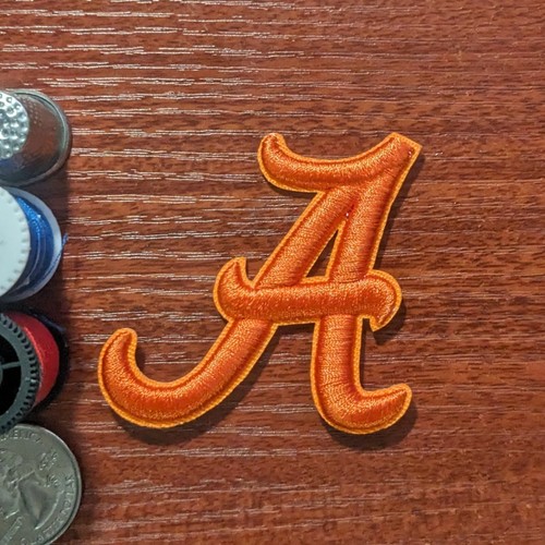 Orange A Letters Alabama 3D Puffer Patch Embroidered Iron On 2.24x2.25 ...