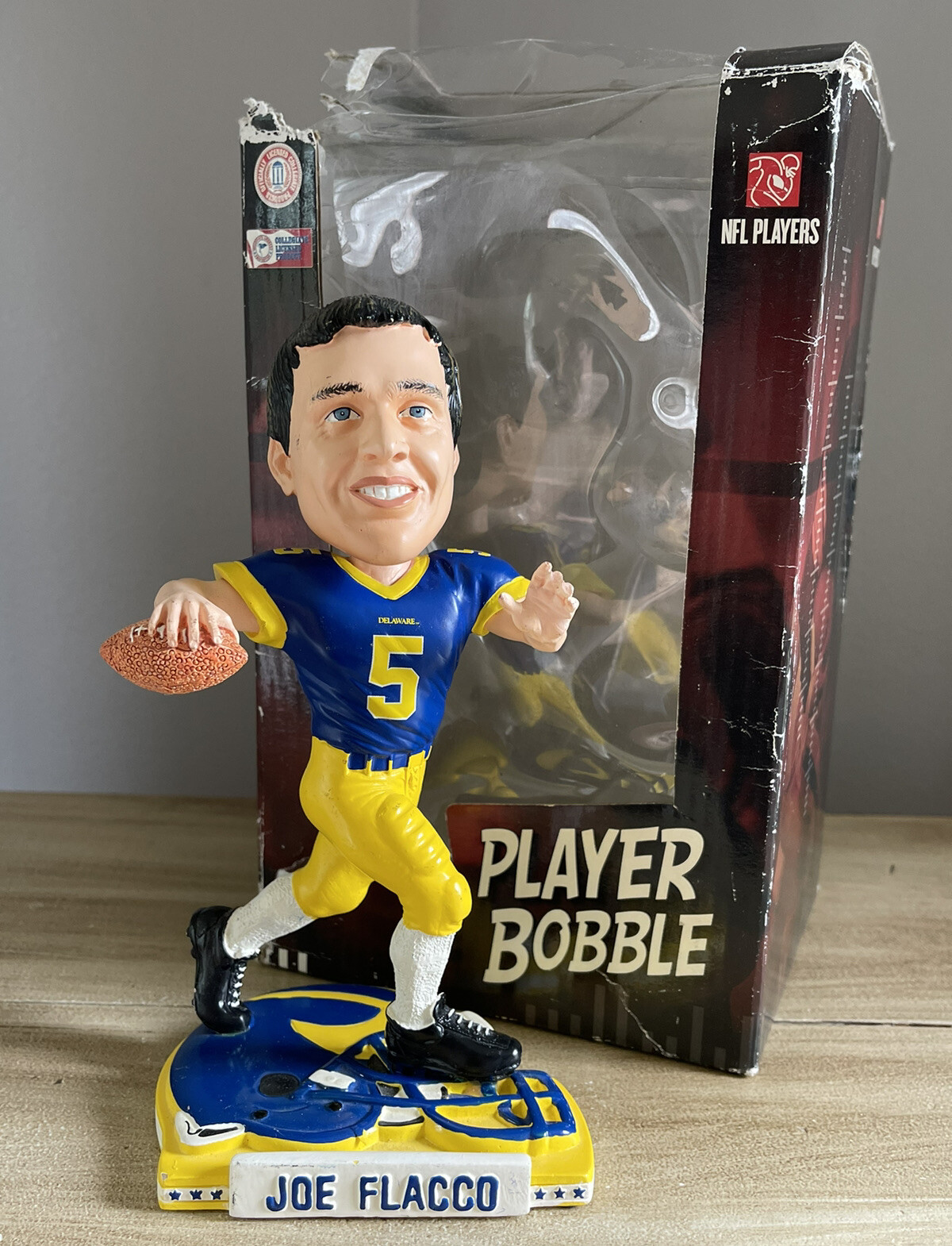 JOE FLACCO Delaware Fightin’ Blue Hens NCAA Football Helmet Base ...