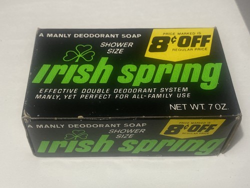 Colgate Palmolive IRISH SPRING A Manly Deodorant Soap 3 1/2 oz New NIB ...