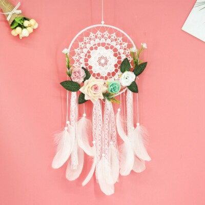 Dream Catcher DIY Decorative Pendant Flower Dream Catcher Wall Hanging ...