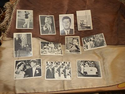 #321 vtg MIXED LOT of 11 J F K Kennedy Trading Cards | eBay