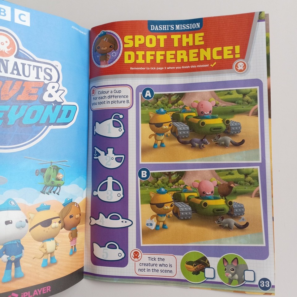 Octonauts Magazine 160 (2025) Kids Activity Book + GUP-R Mission Games ...