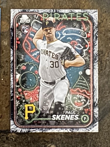 PAUL SKENES 2024 Topps Holiday HOLIDAY TREE PARALLEL #H165 Pirates RC ...