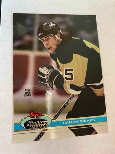 1991-92 Stadium Club Hockey #275 Randy Gilhen Los Angeles Kings NmMt ...