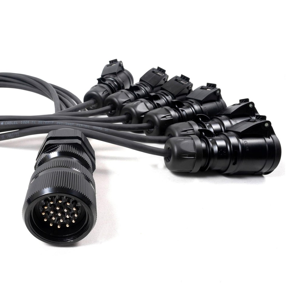 Socapex Spider - Male socapex to Female 16amp CEE Sockets | eBay
