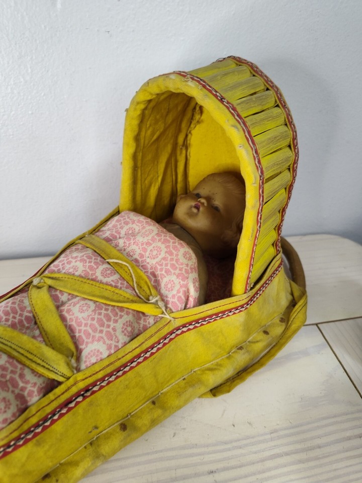 Antique Native American Apache Papoose Baby Doll Carrier Toy Handmade ...